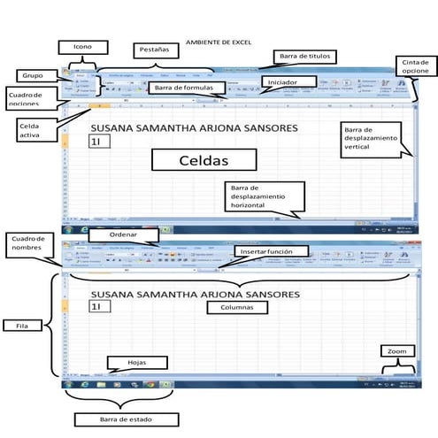 Ambiente excel. slideshare | DOCX
