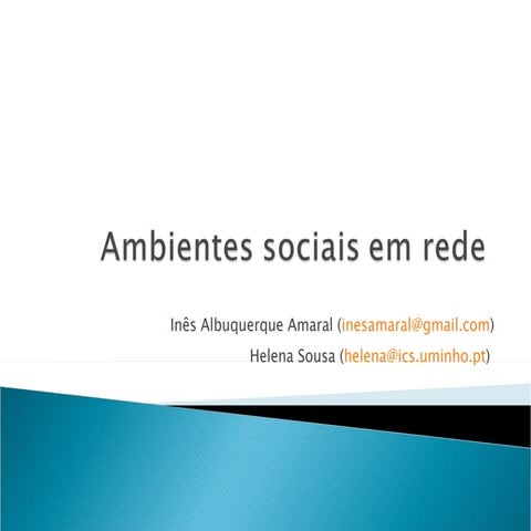Redes Sociais e Comunicação | PPT