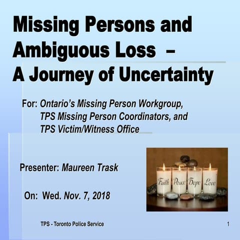 Ambiguous loss presentation nov 7 2018 | PPT