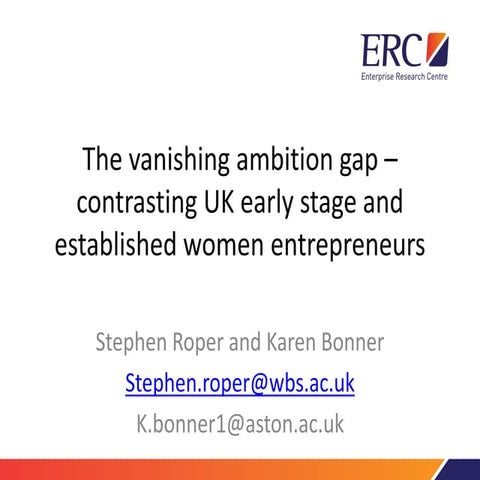 The Vanishing ambition gap | PPT