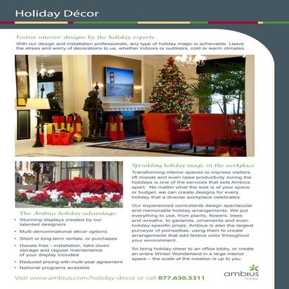 Ambius-HOLIDAY DECOR | PDF