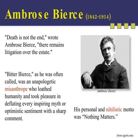 Ambrose Bierce | PPT