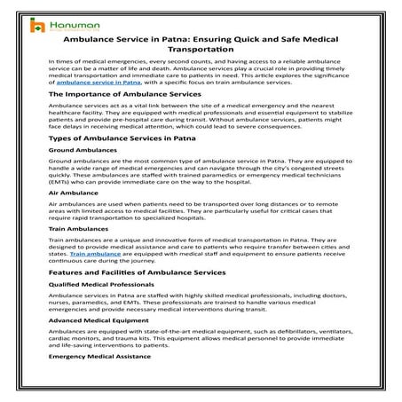 Ambulance Service in Patna.pdf