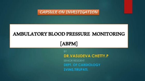 ambulatory blood pressure monitoring | PPT