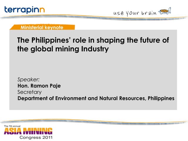 Overview of the phil minerals potential | PPT