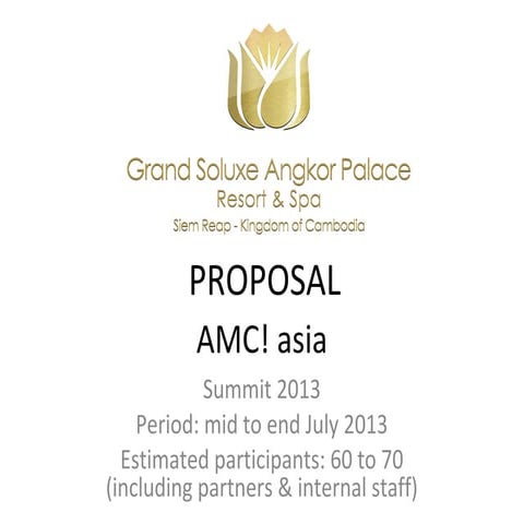 Amc! asia (proposal) | PPS | Hotels and Motels | Travel Type
