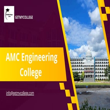 AMC Engineering College Bangalore, Amce | PDF