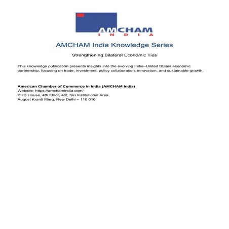 AMCHAM India Knowledge Series: Insights, Ideas | PDF