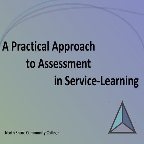 A Practical Approach to Assessment in Service Learning | PPT