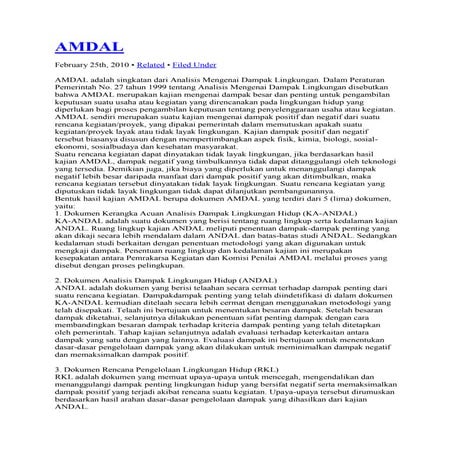 Amdal | PDF