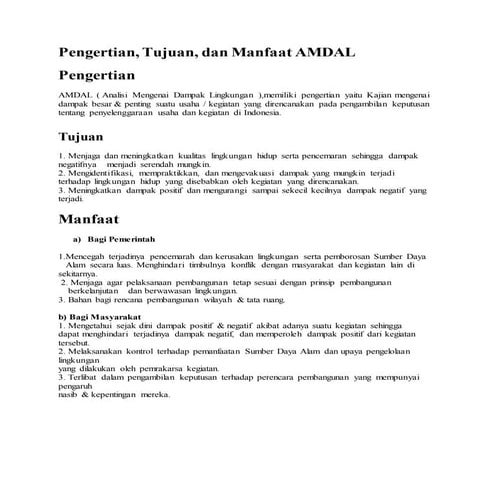 Amdal | DOCX