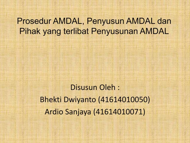 IDENTIFIKASI DAMPAK POTENSIAL DAN DAMPAK PENTING HIPOTETIK | PDF