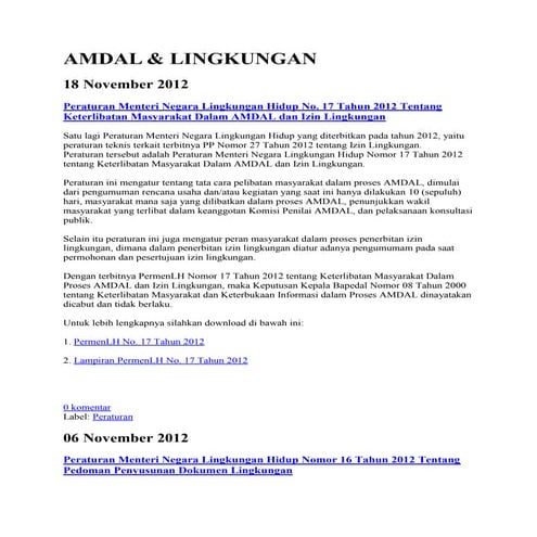 Amdal2 | PDF