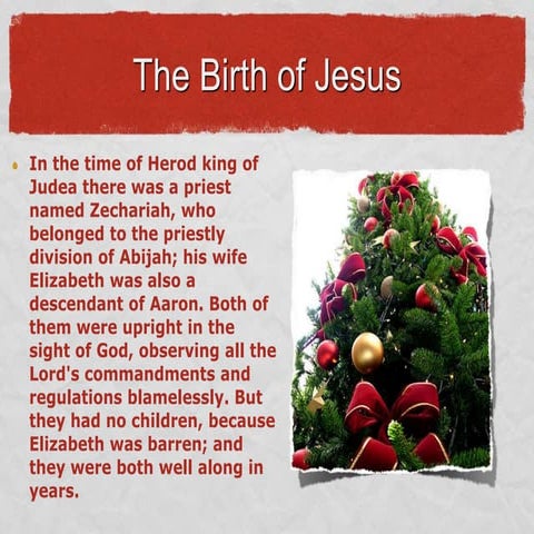 The Birth of Jesus | PPTX