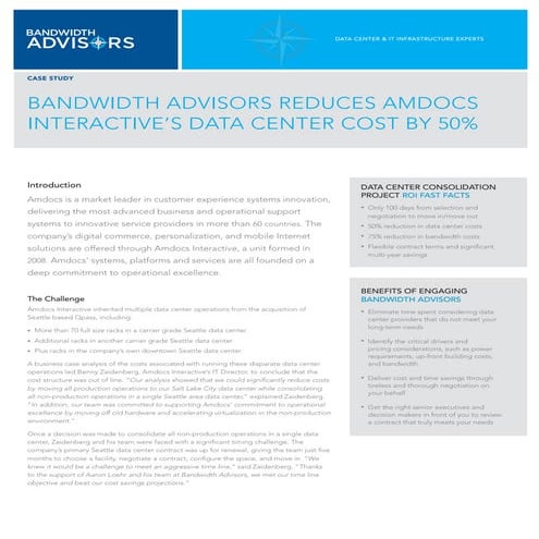 Bandwidth Advisors Case Study | PDF