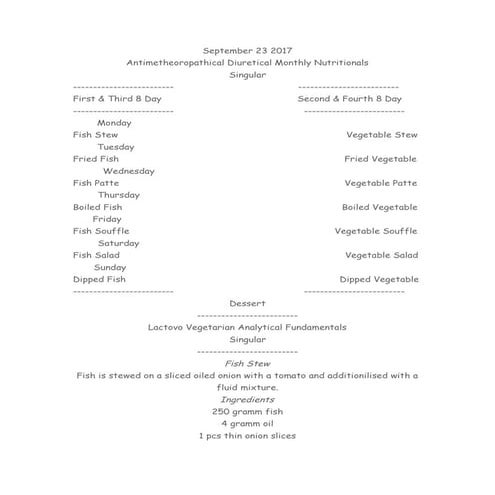 Pral food-list | PDF