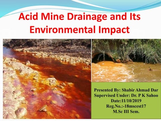 acid mine drainage | PPT