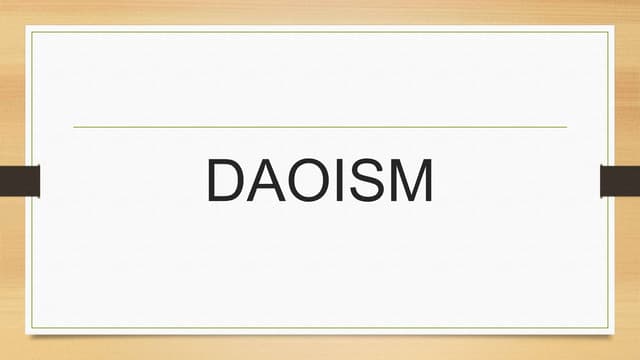 Taoism, Introduction to World Religion.pptx