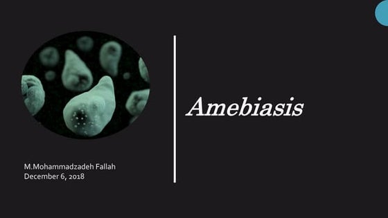Amoebic liver abscesses by vishvendra singh | PPT