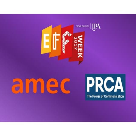 AMEC and PRCA presentation for Effectiveness Week 2017 | PDF | Marketing and Advertising | Business