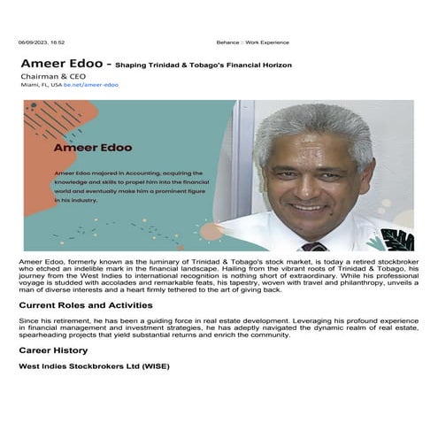 Ameer Edoo Individual Bio with Work Experience.pdf