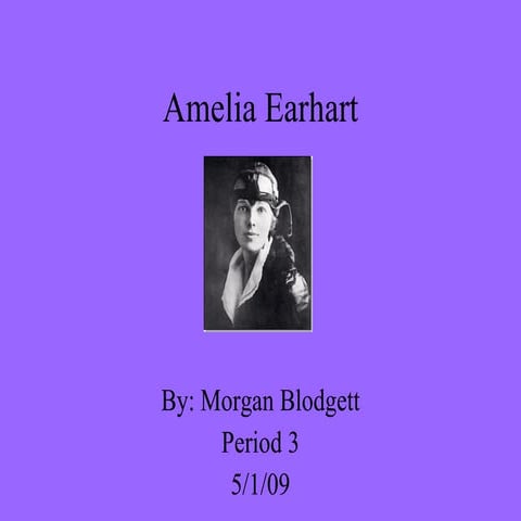 Amelia Earhart | PPT