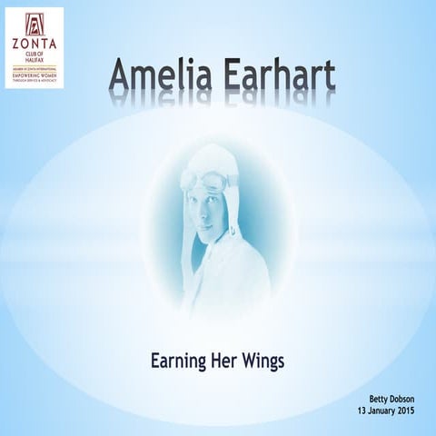 Amelia Earhart: Earning Her Wings | PPT