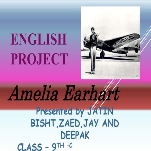 Amelia earhart | PPT