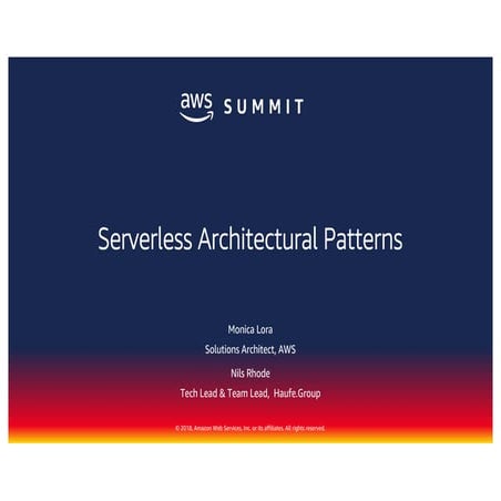 Serverless Architectural Patterns Ppt