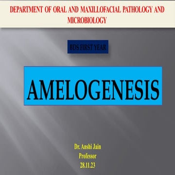 Amelogenisis | PPTX