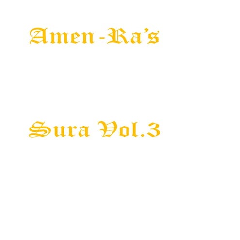Amen ra's sura.vol.3.cardstocc | ODT