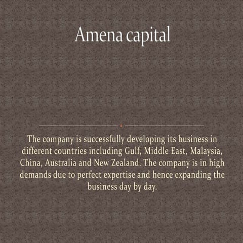Amena Group | PPT