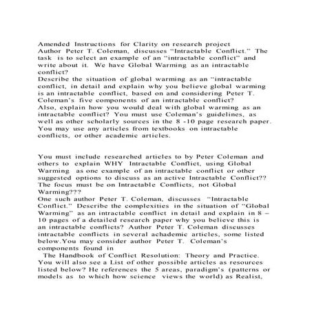 Amended instructions for clarity on research project author peter | DOCX