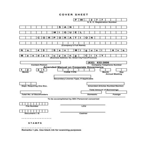 Amended manual on_corporate_governance | PDF