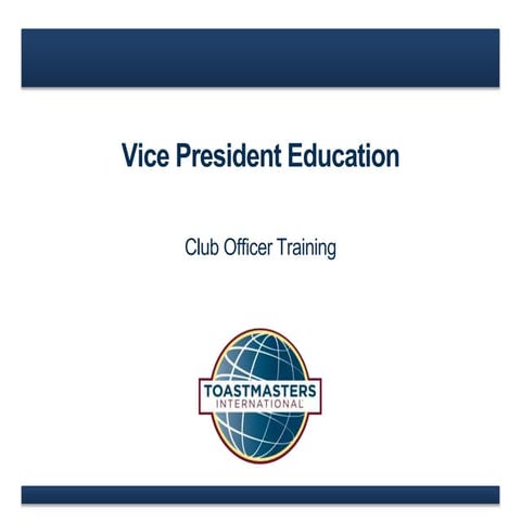 Amended vice president education slides 110615 | PPTX