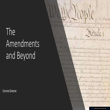 Amendments Presentation HIS301 | PPTX