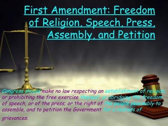 First Amendment Poster | PPT