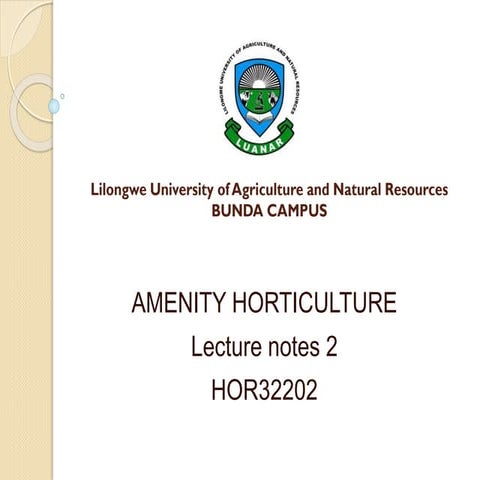 Evolution and Dynamics of Amenity Horticulture: History, Practices, and ...