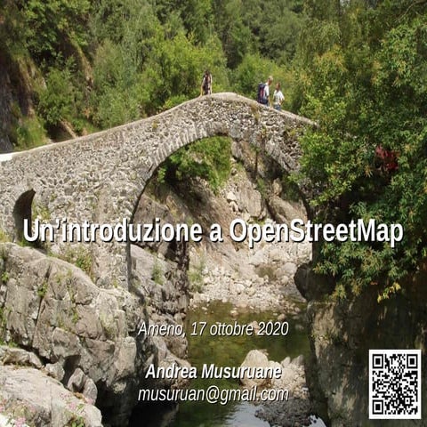 Un'introduzione a OpenStreetMap | PPT