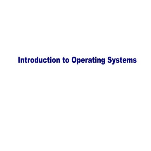 amer-intro.ppt introduction to operating systems conceptsfrom ...