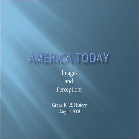 America Today | PPT