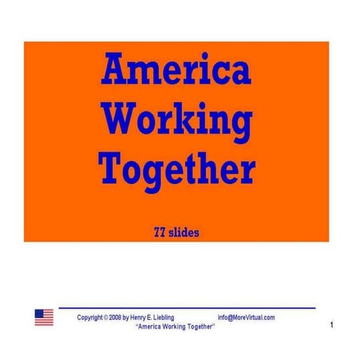 America Working Together | PDF