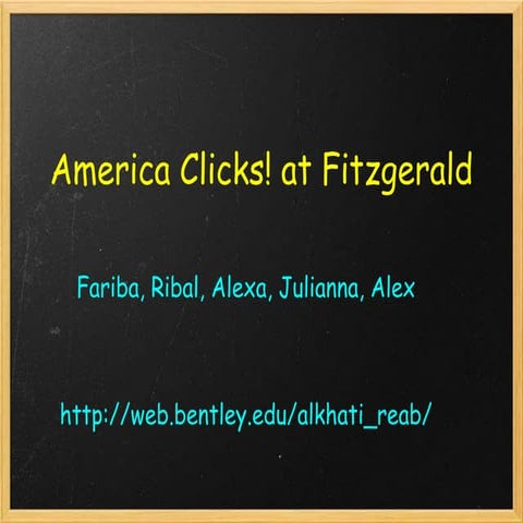 America clicks at_fitzgerald | PPT