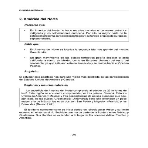 America del norte | PDF