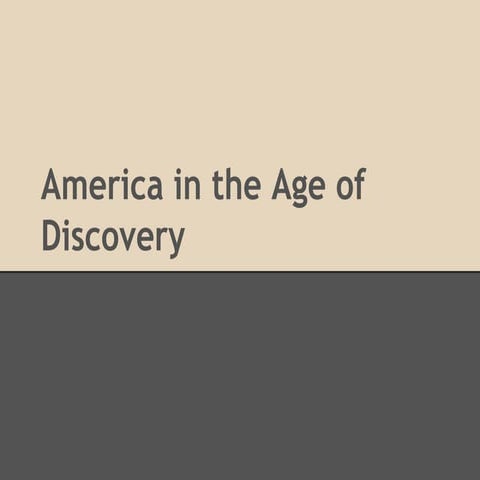 The Discovery of America | PPTX