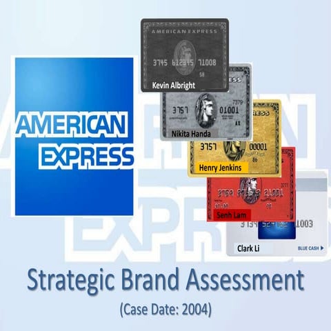 Strategic Brand Assessment - Amex | PPTX