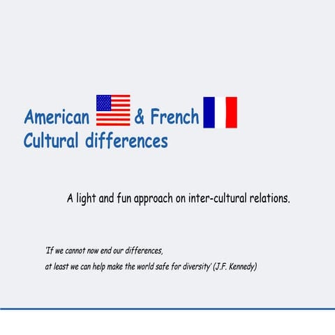 American french-cultural-difference-v24090 | PPT