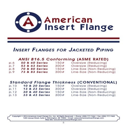 American insert-flange-catalog | PDF