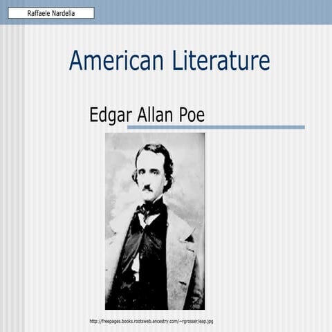 American Literature E. A. Poe | PPT