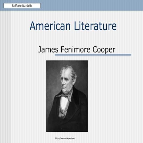 American Literature J. F. Cooper | PPT